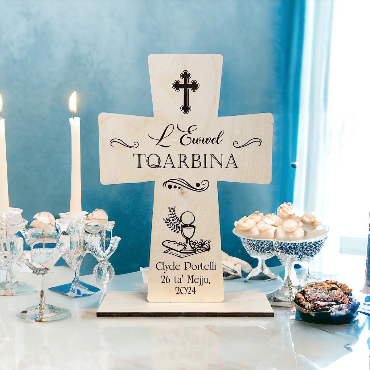 Holy Communion Wooden Cross - Maltese – CM Works